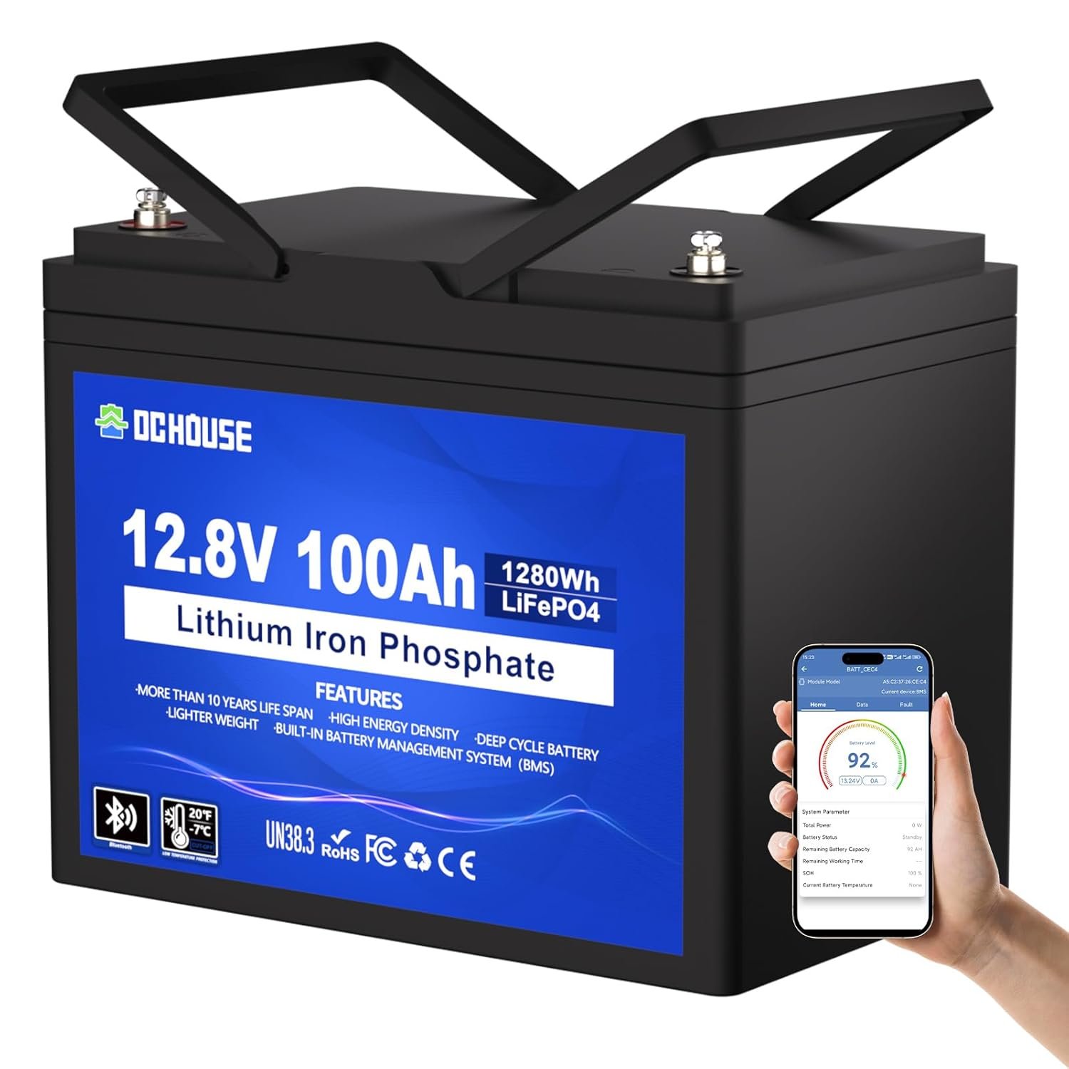 DC HOUSE 12V 100Ah LiFePO4 Lithium Battery Review - manxonthebanx.com